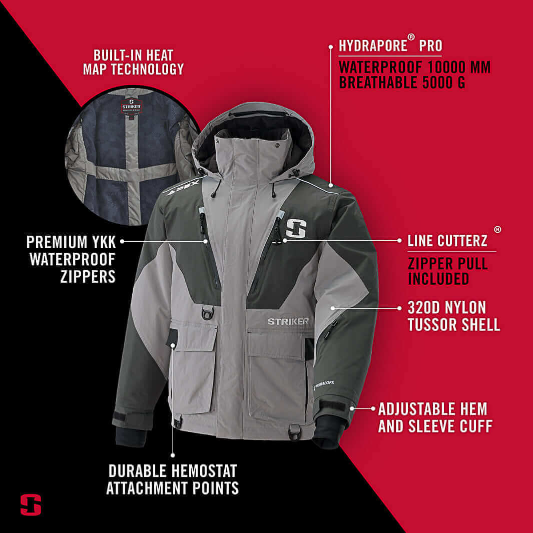 Striker | Apex Ice Fishing Flotation Jacket| Men's Ice Fishing Suit