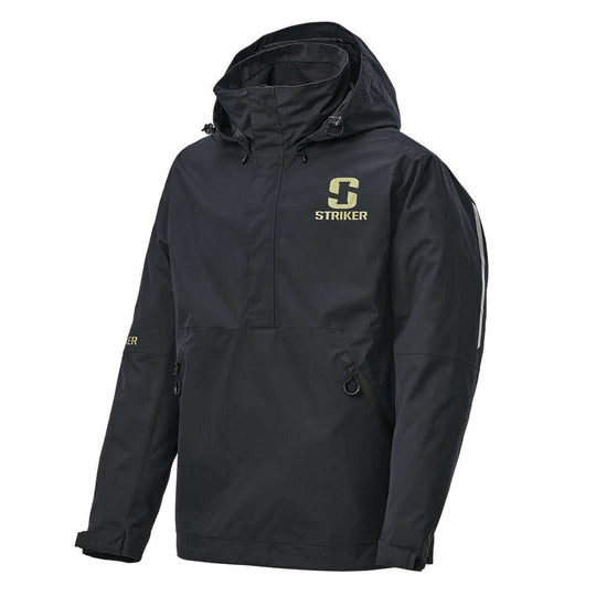 Striker | Vortex Rain Pullover - Black | Fishing Rainwear