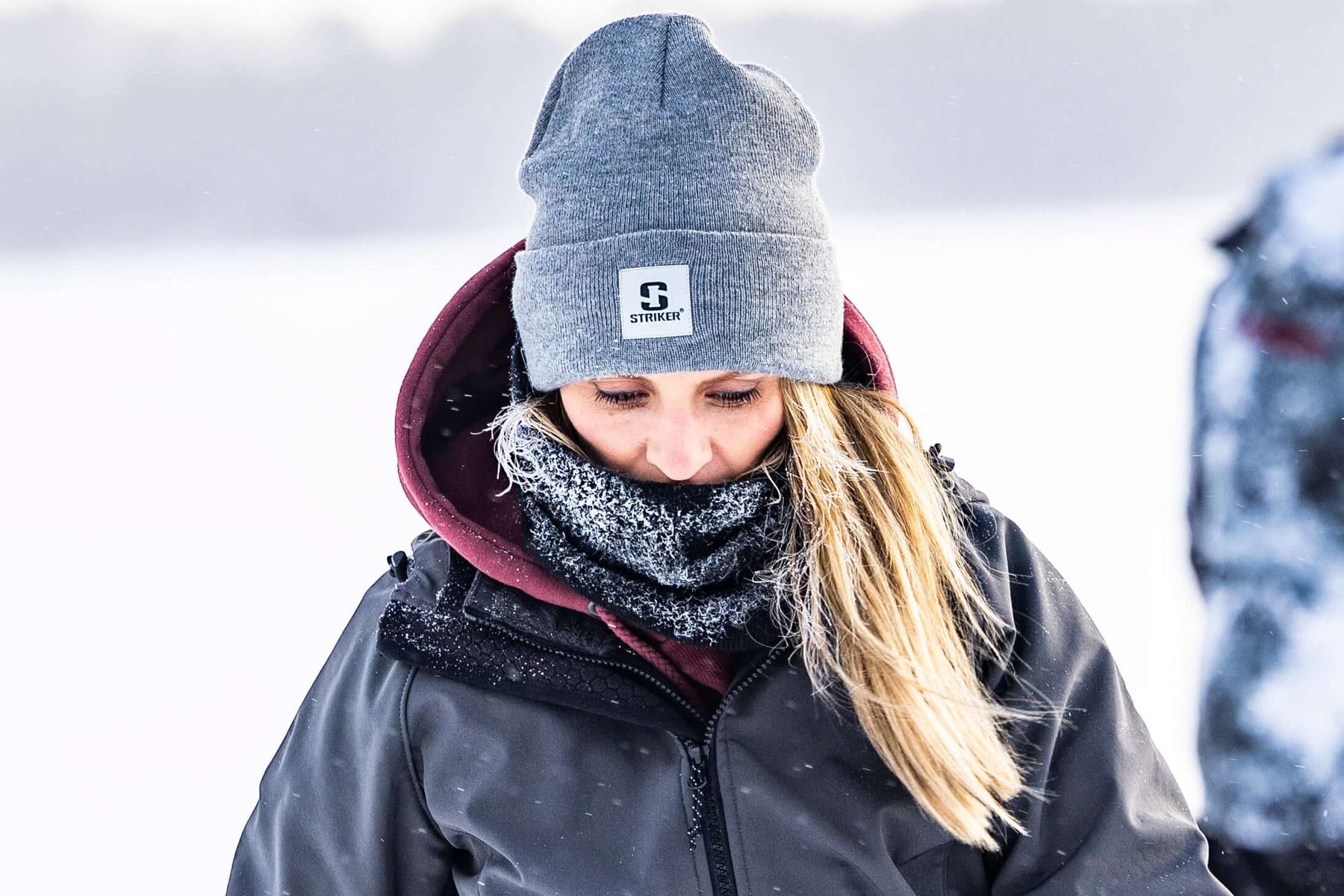 Striker | Keystone Cuffed Hat - Gray | Ice Fishing Hats