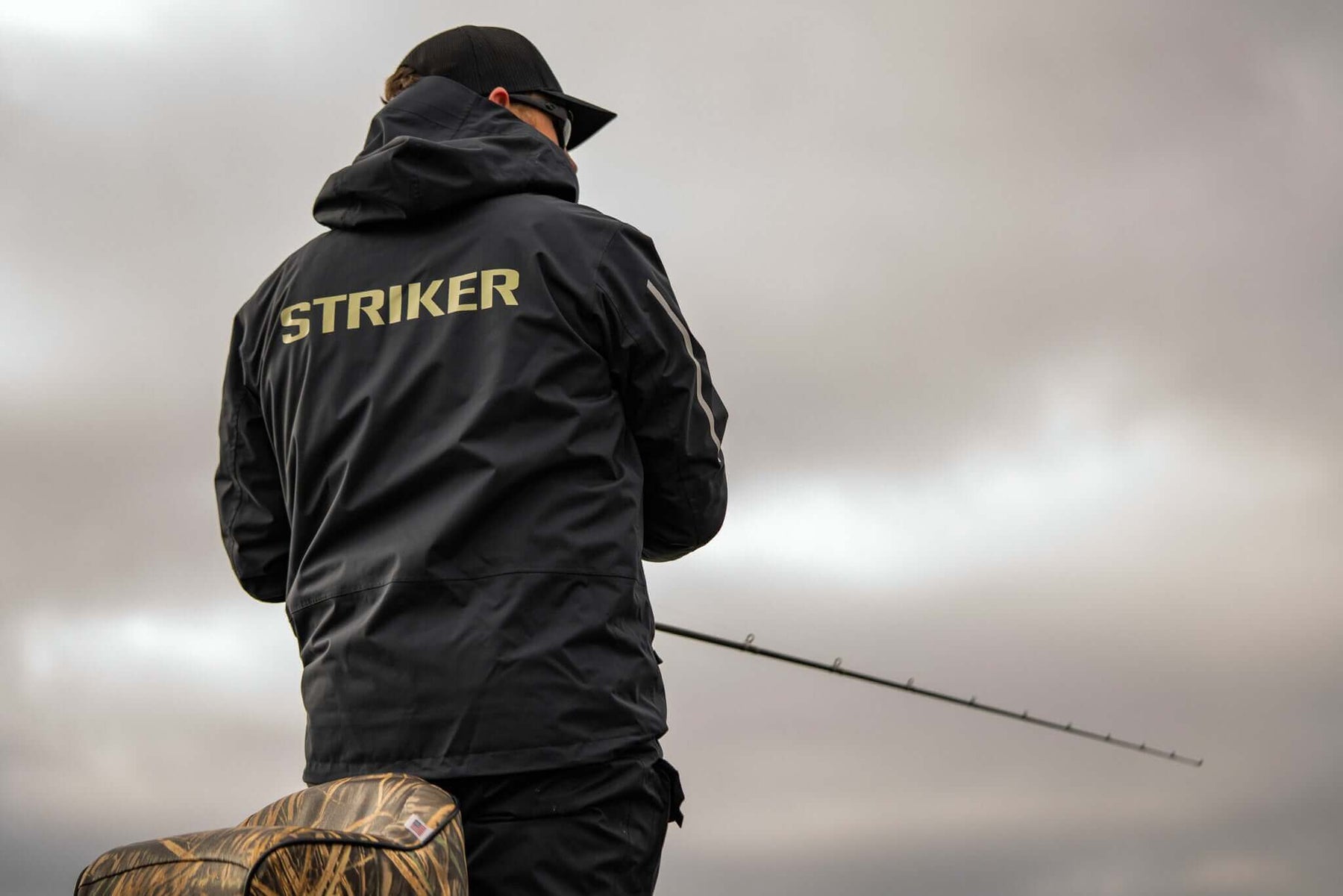 Striker | Vortex Rain Jacket - Black | Fishing Rainwear